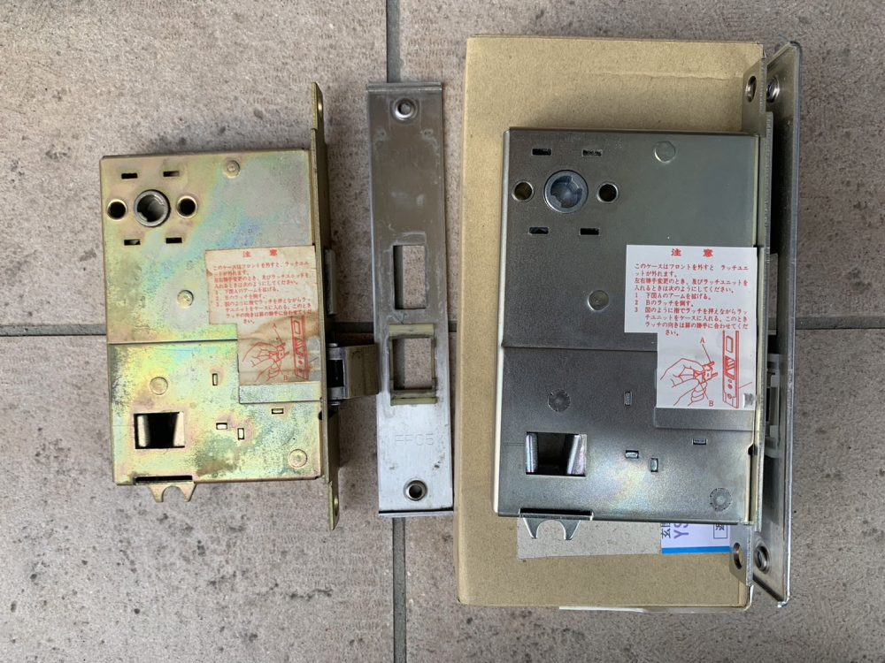 【堺市中区土塔町】美和ロック 『PESP』 錠ケース 取り換え ラッチ不良 YKKドア 鍵取り換え シリンダー交換 工事事例｜大阪府堺市で鍵･防犯のことなら カギの救急車 鳳店